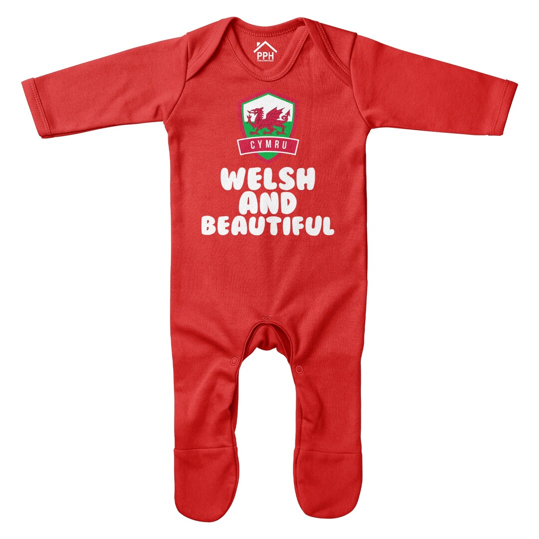 Welsh And Beautiful Strampler, Schlafanzug für Babys, Schlafanzug Baby ...