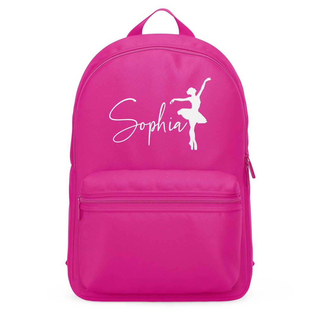Personalised Ballet Dancer Sketch Mini Backpack for Girls, Personalised ...