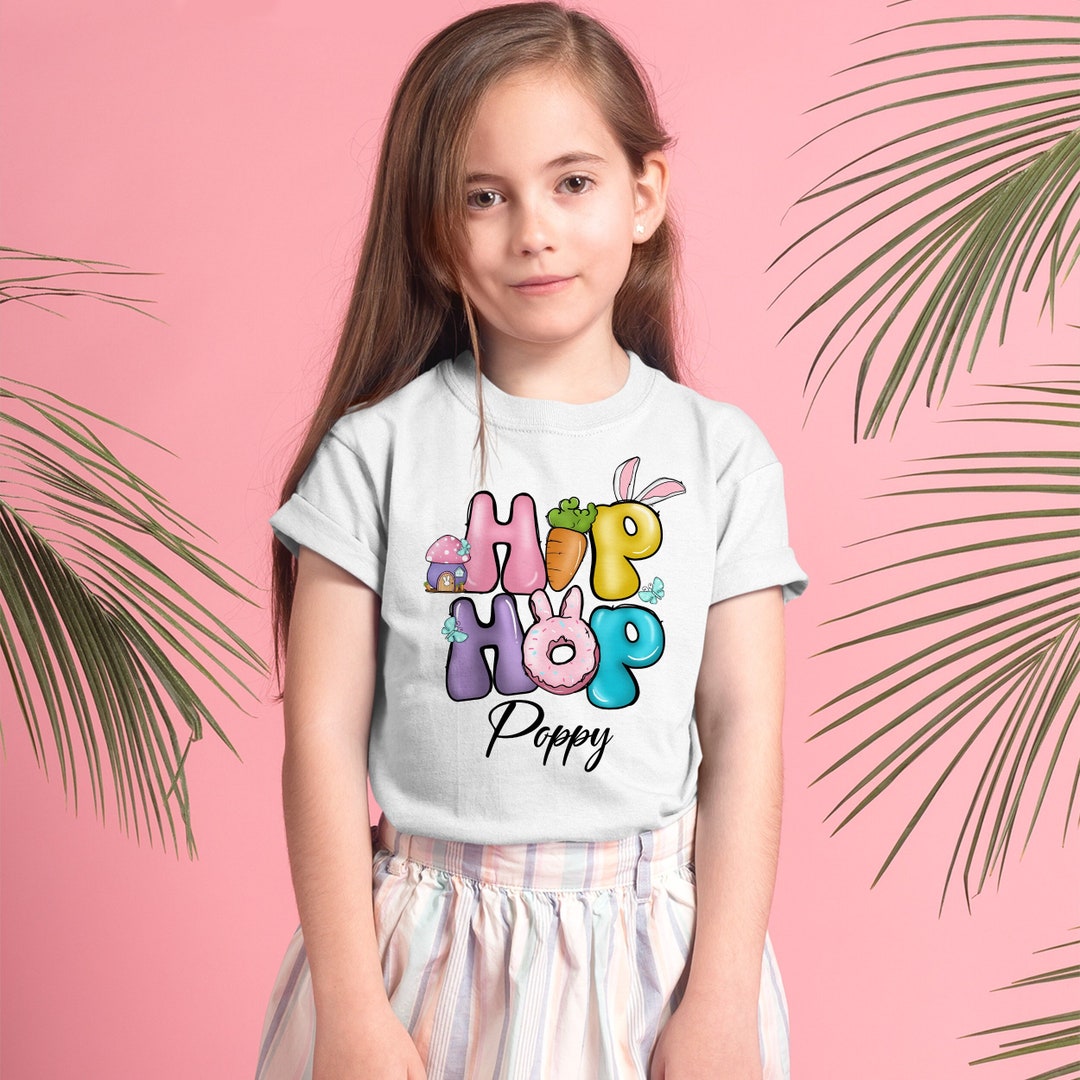 Personalised Kids Easter Hip Hop T Shirt - Etsy