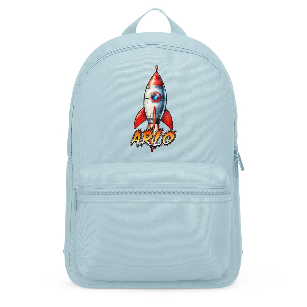 Personalised Rocket Ship Mini Backpack, Outer Space Design With Custom ...