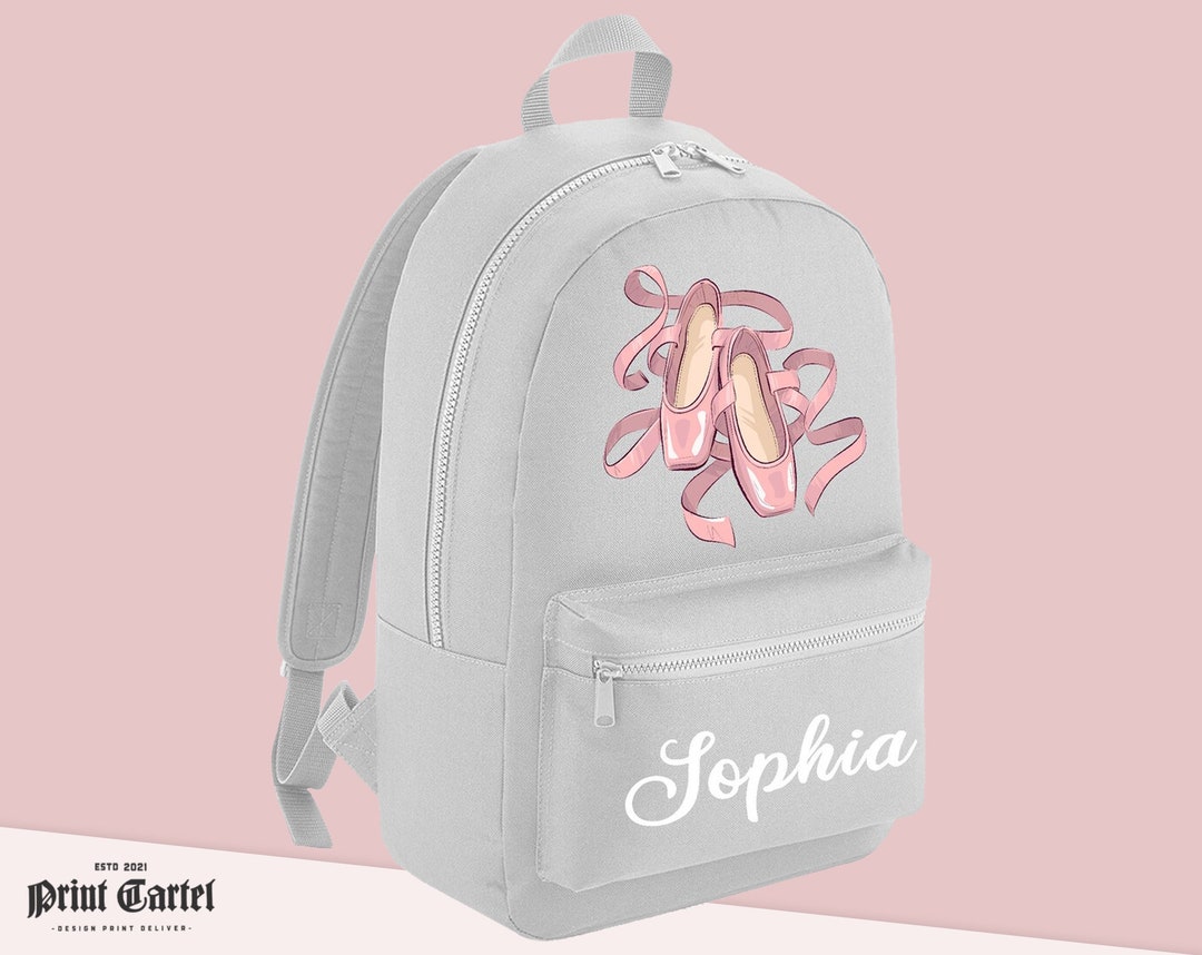 Personalised Ballet Bag, Personalised Backpack With Name and Ballet ...