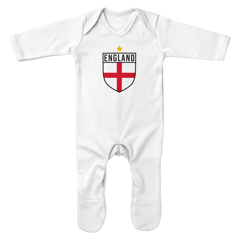 England Badge Romper Suit, Baby England Supporter - Etsy UK