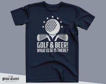 Golf & Beer Tshirt Funny Golfing T Shirts Drinking Alcohol - Etsy