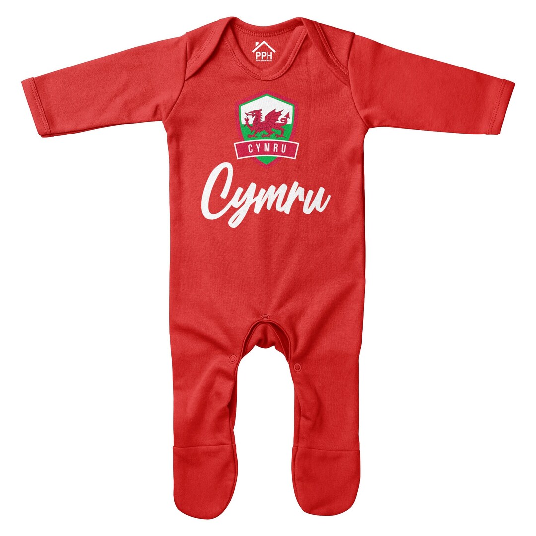Cymru macacão, macacão para bebês, roupa de dormir para bebês crescer Cymru meninos meninas ...