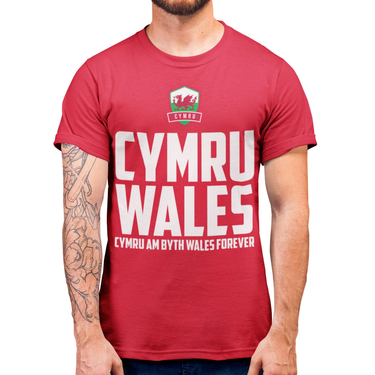 Wales T Shirt Cymru Wales Forever Mens Wales Red Tshirt Top - Etsy