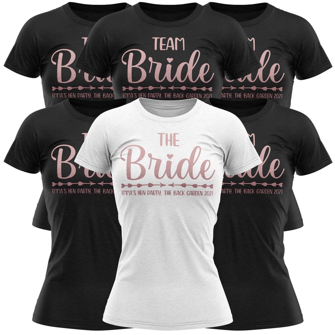 Personalised Hen Party T Shirts Hen Party Shirts Custom T Etsy
