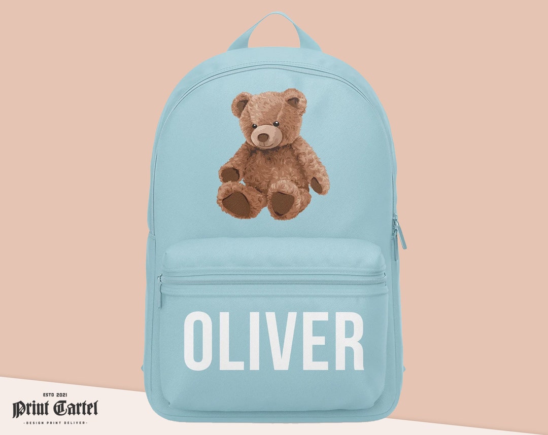 Teddy Bear Backpack, Personalised School Bag, Personalised Backpack ...