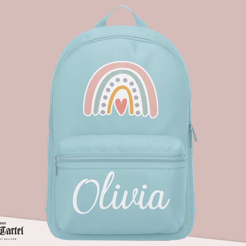 Rainbow School Backpack - Etsy