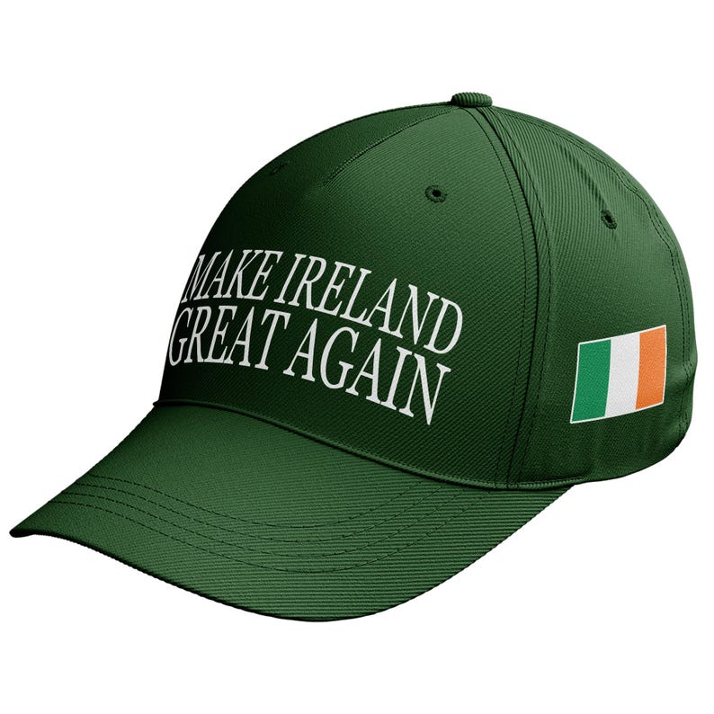 Make Ireland Great Again Hat, Adjustable Baseball Cap With Irish Flag ...