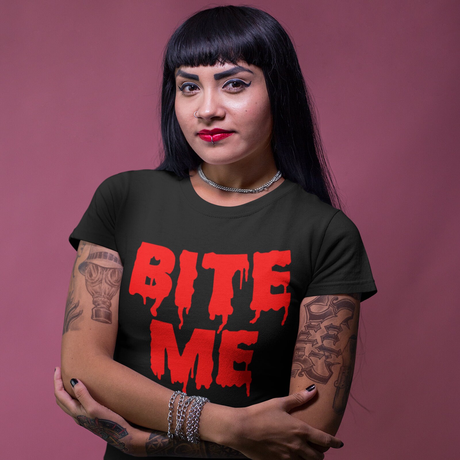 Bite Me Halloween Costume Halloween T Shirt Novelty - Etsy UK