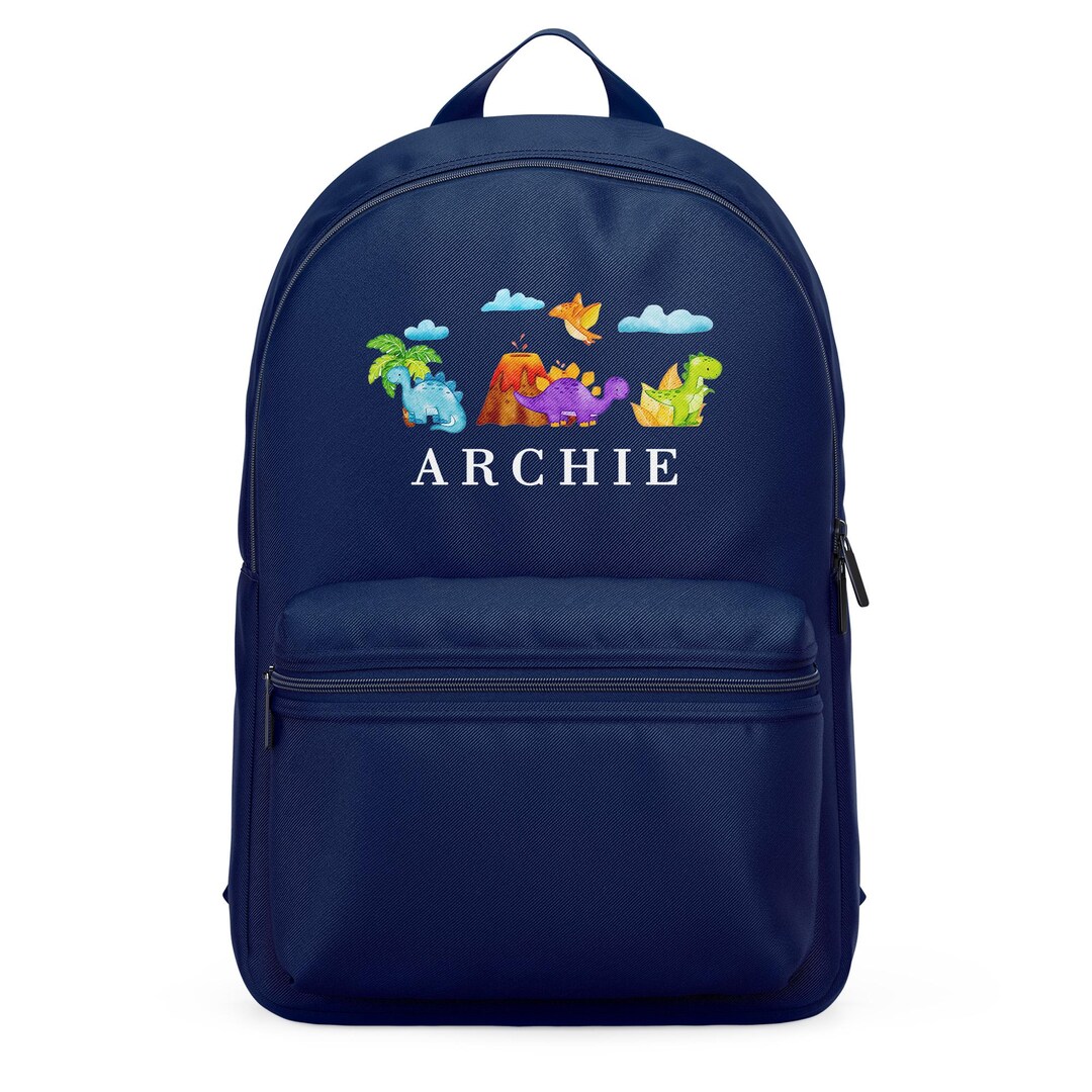 Personalised Dinosaurs Mini Backpack, Dino Design Bags for Kids, Custom ...