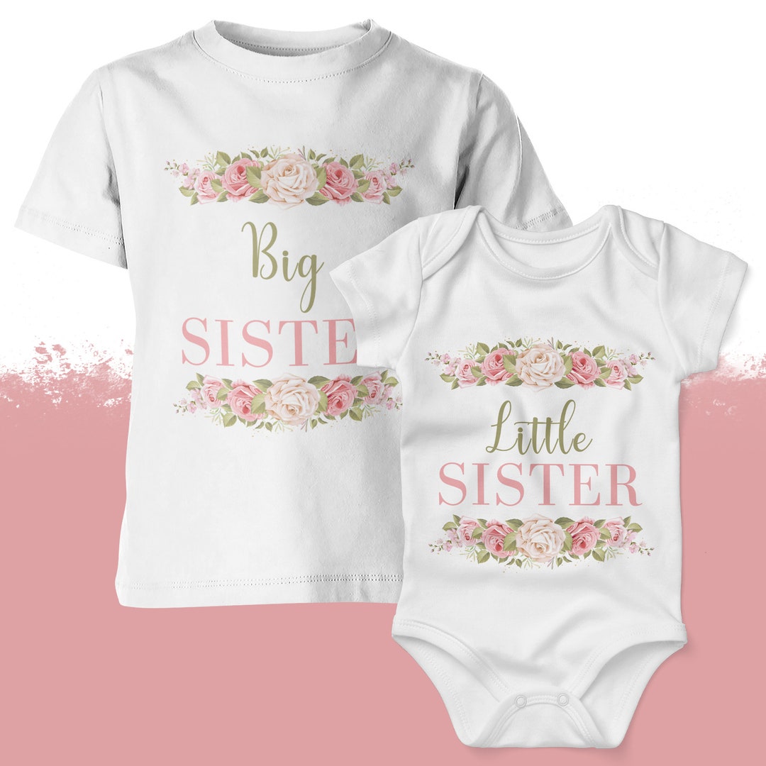 Matching Big Sister Little Sister Outfit, Sister Baby Grow, Matching ...