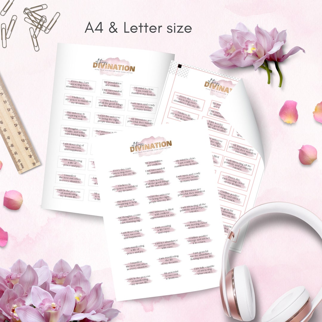Planner Stickers | Manifestation Quotes | Print at Home | Law of ...