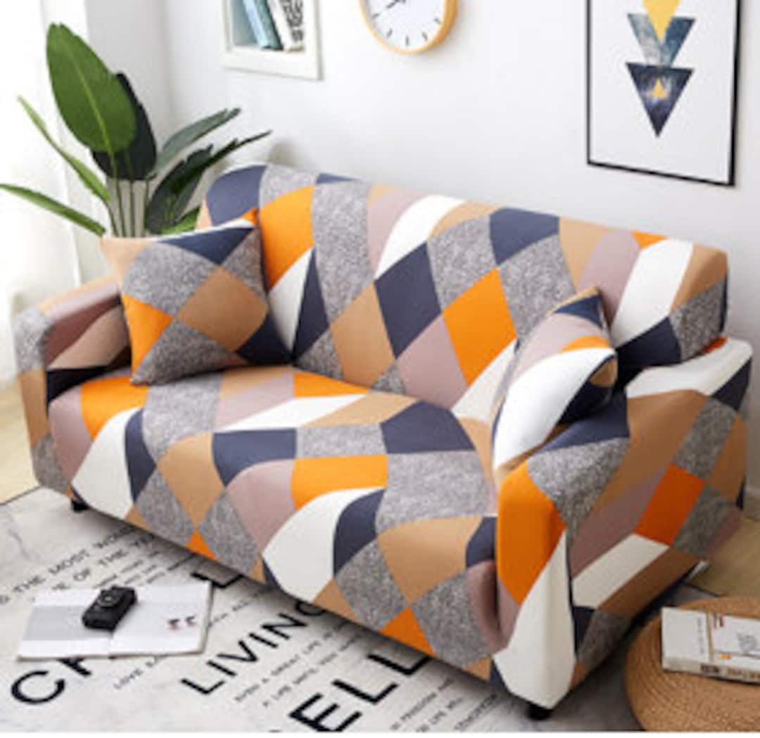 Washable Polyester & Spandex Stretch Sofa Cover - Etsy
