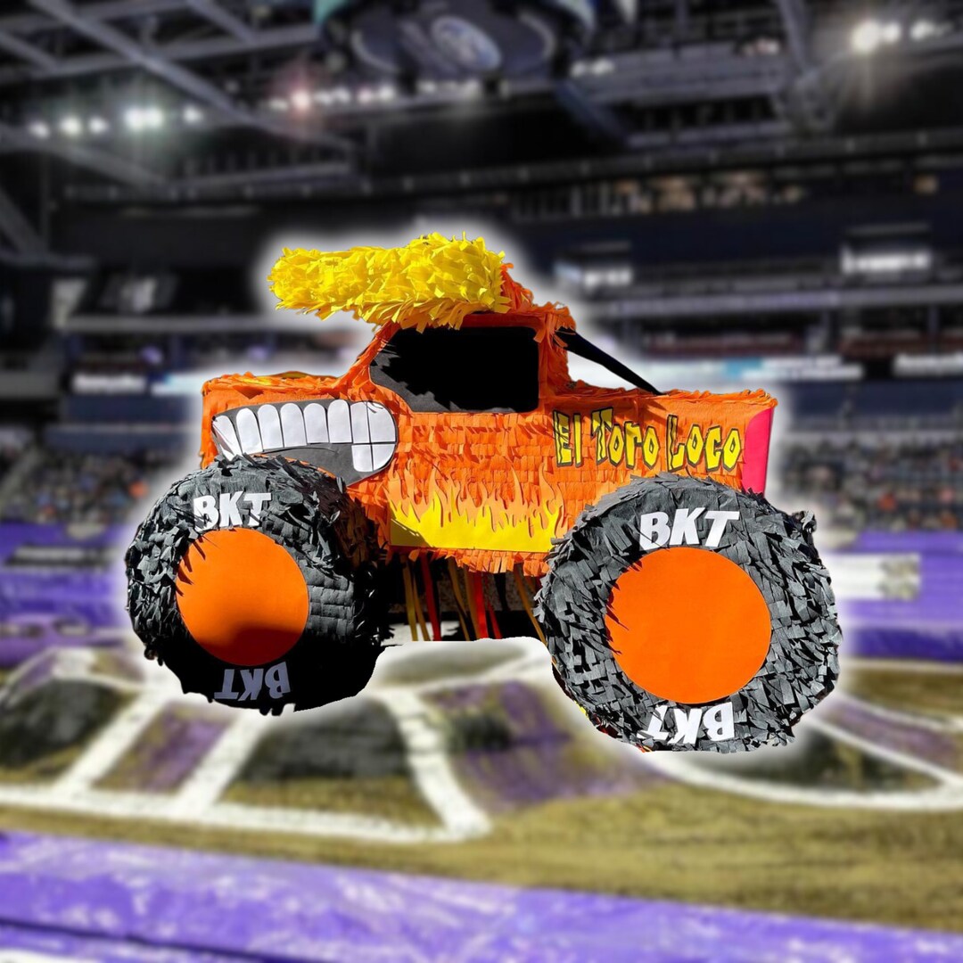 Monster Truck Piñata El Torro Loco Piñata - Etsy