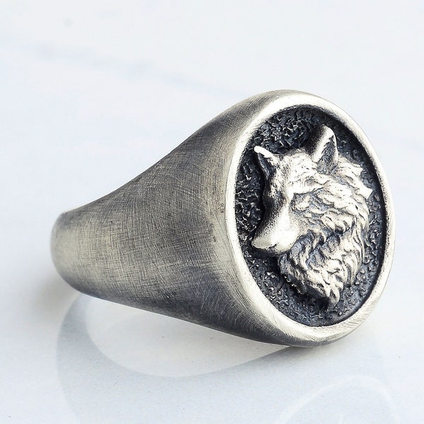Wolf Ring Men - Etsy