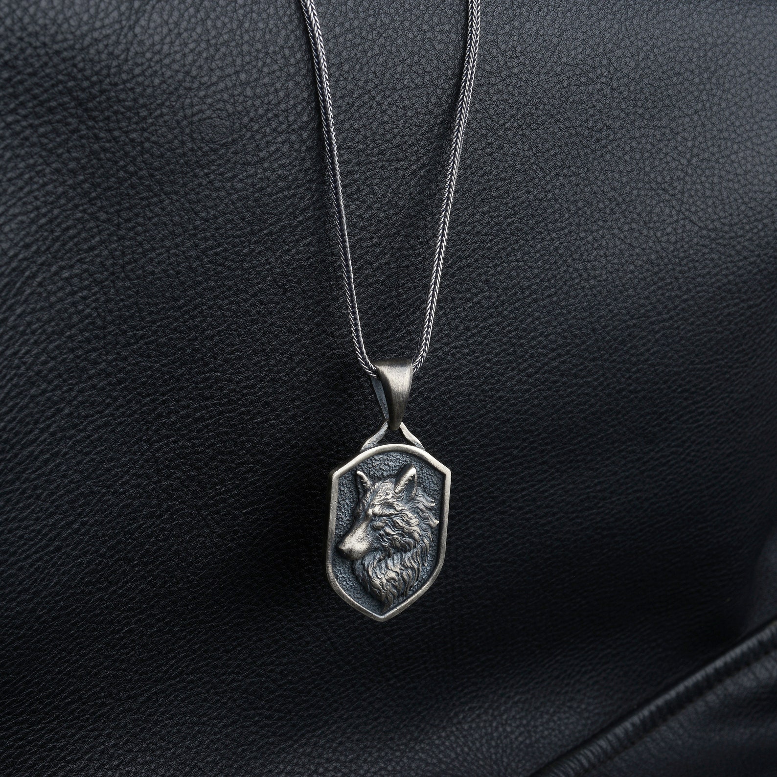 Viking Wolf Necklaces Silver Wolf Men Pendants Wild Animal - Etsy