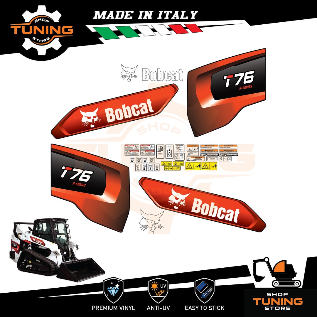 Sticker Kit Compatible With Bob Cat Shovel T76 R - Etsy