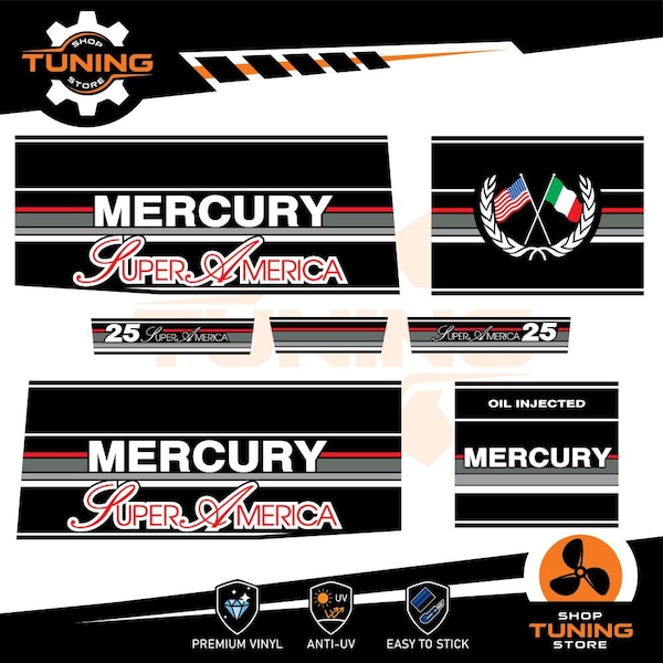 Mercury Outboard Decals - Etsy
