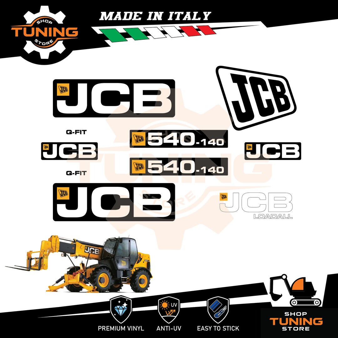Sticker Kit Compatible With JCB Telescopic Handler 540 140 540 170 540 ...