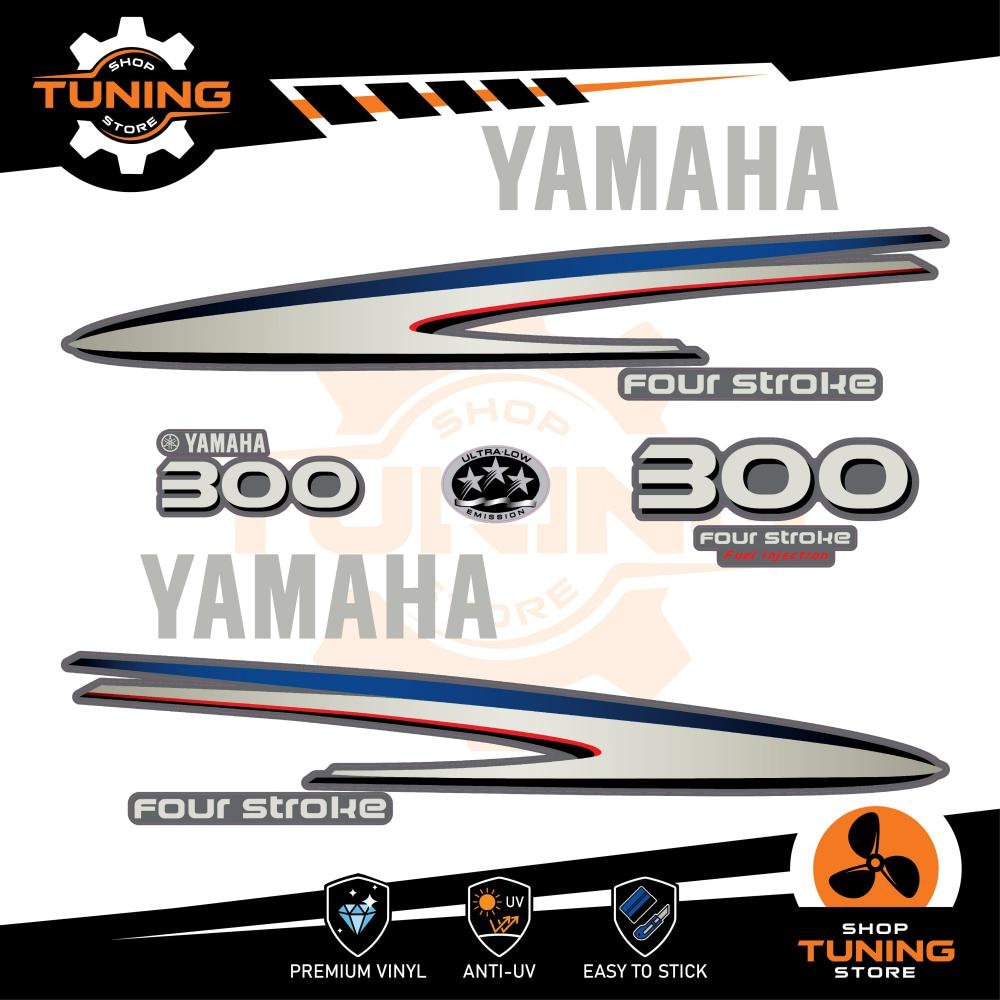 Kit Stickers Marine Engine Outboard Yamaha 300 Hp Fourstroke - Etsy UK