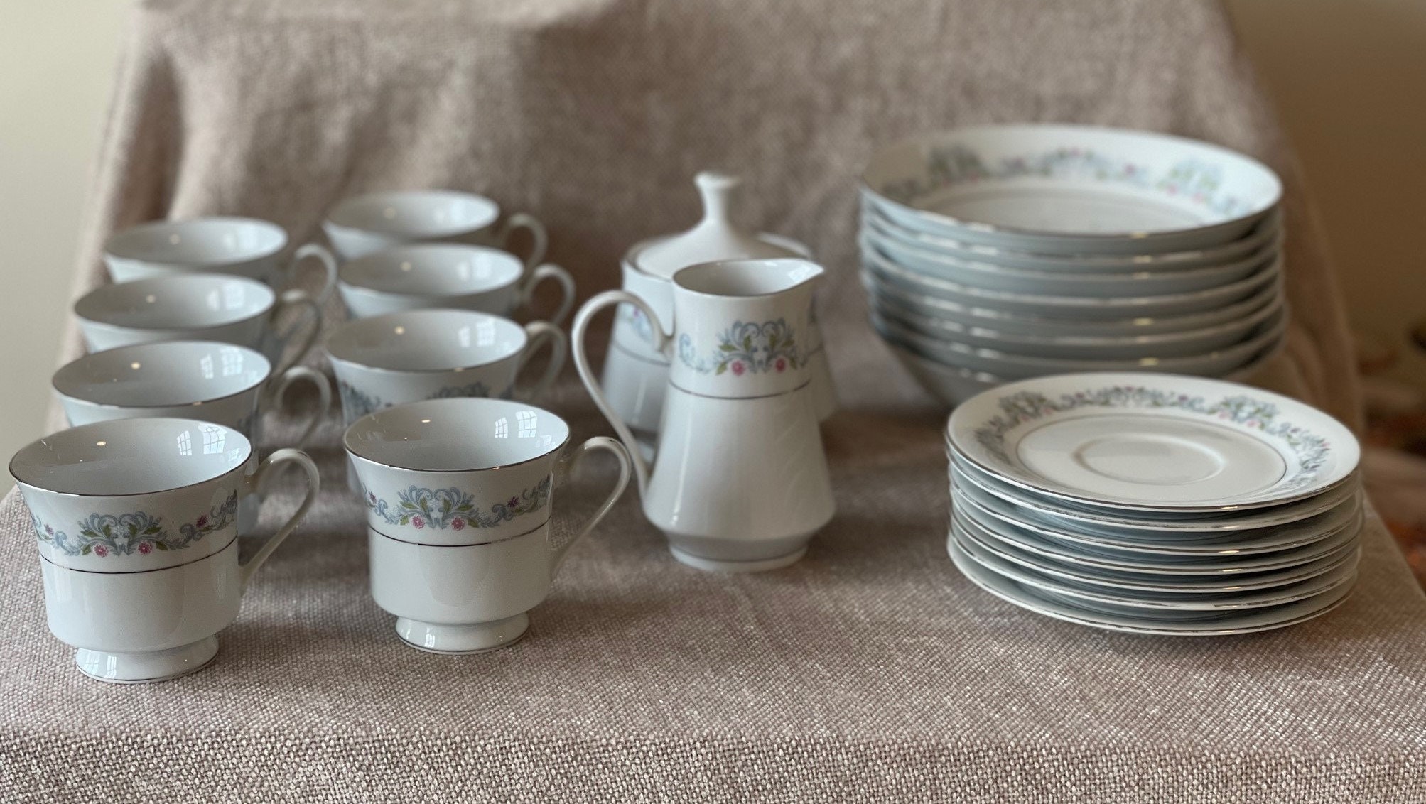 Crown Ming Fine China "windsor" Jian Shiang China, Bowls, Cups and ...
