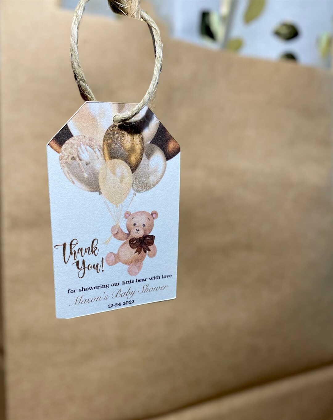 Teddy Bear Baby Shower Tags Teddy Bear Theme Tags Teddy Bear - Etsy