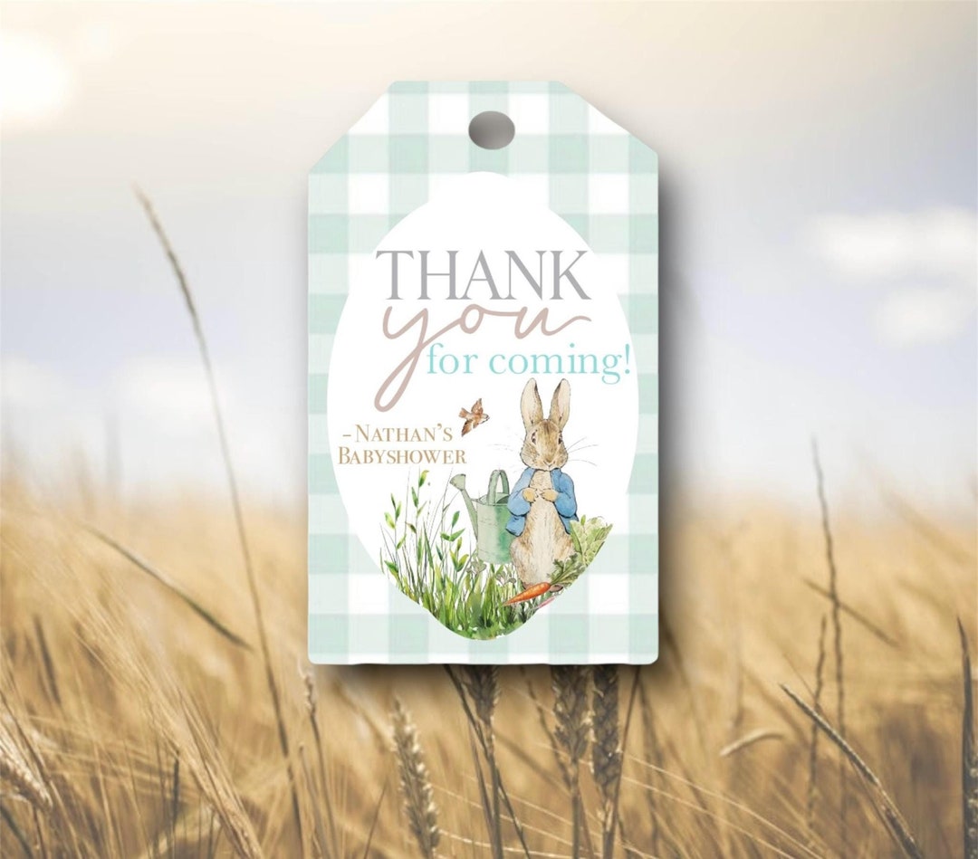 Peter Rabbit Tags, Peter Rabbit Gift Tags, Peter Rabbit Thank You Tags ...