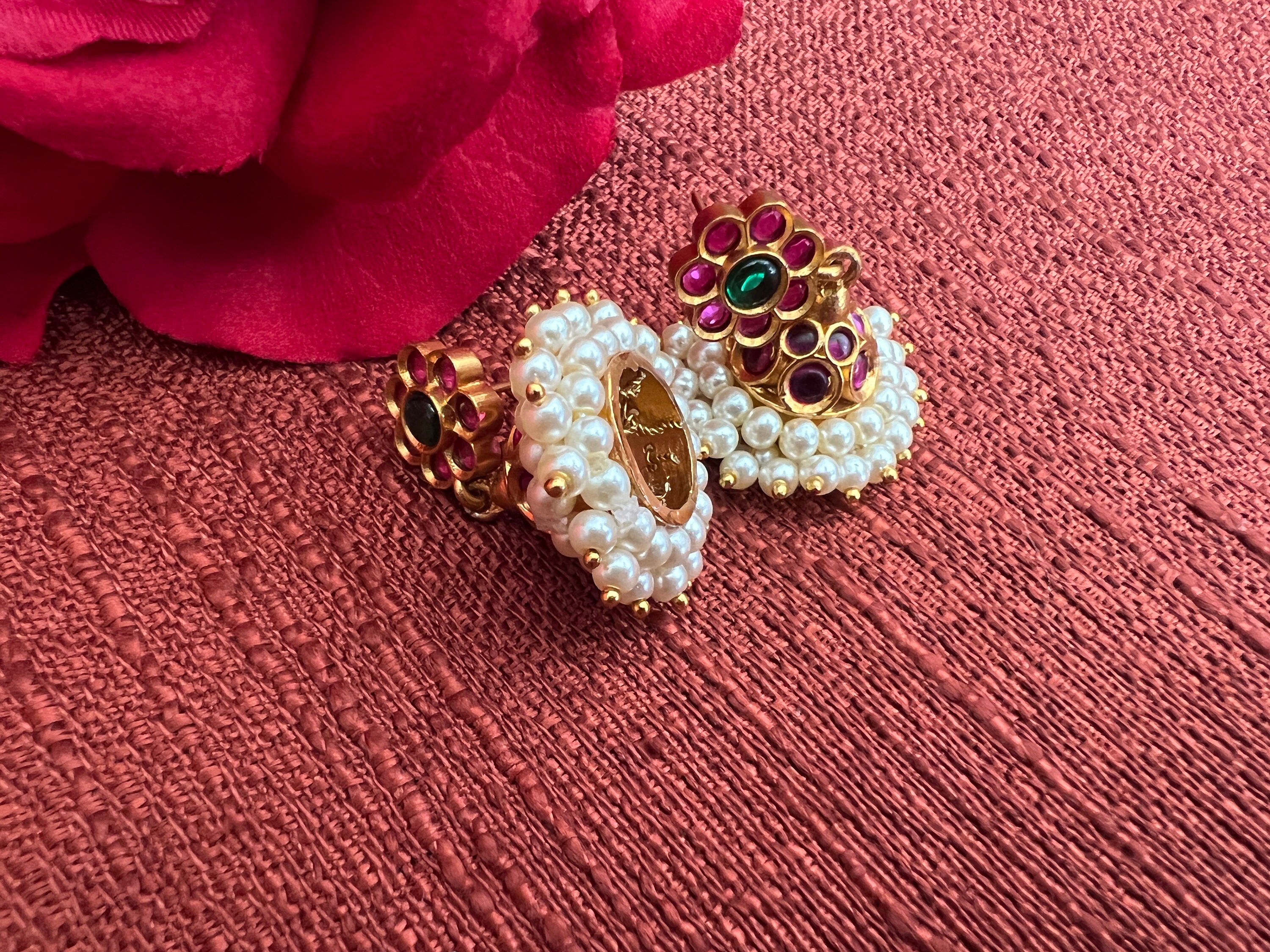 Antique Matte Gold Finish / Trendy & Traditional Guttapusalu - Etsy