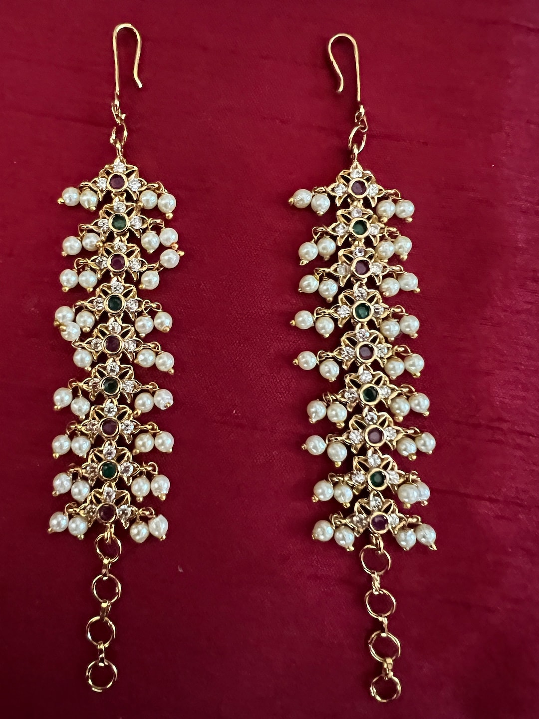 Ear Chains /champa Swaralu/ Premium Quality Ear Chain Mattilu /antique ...