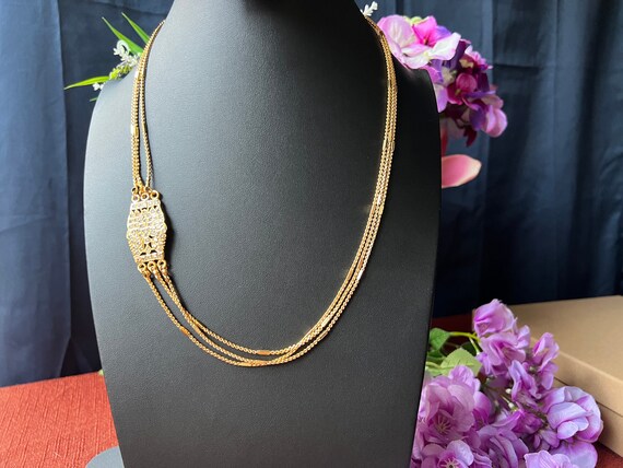 South Indian Gold Chain Designs For Women
