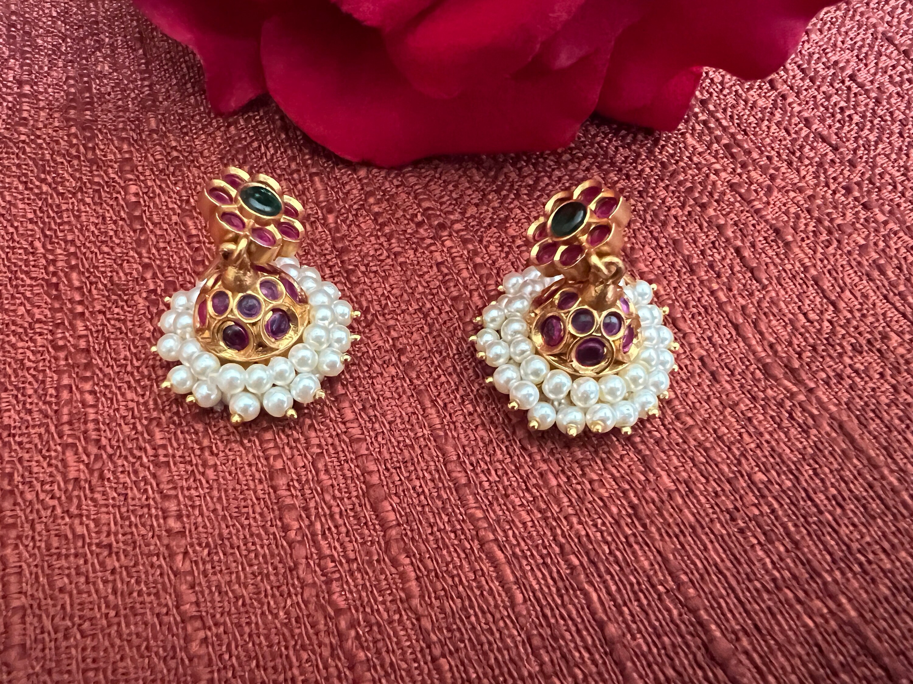 Antique Matte Gold Finish / Trendy & Traditional Guttapusalu - Etsy