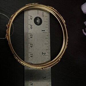 Bangles Set of 4 Gold Finish Party Were/ Gift Jewelry /south Indian ...