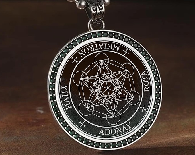 925 Sterling Silver Archangel Metatron Sigil Necklace - the Enlightened ...
