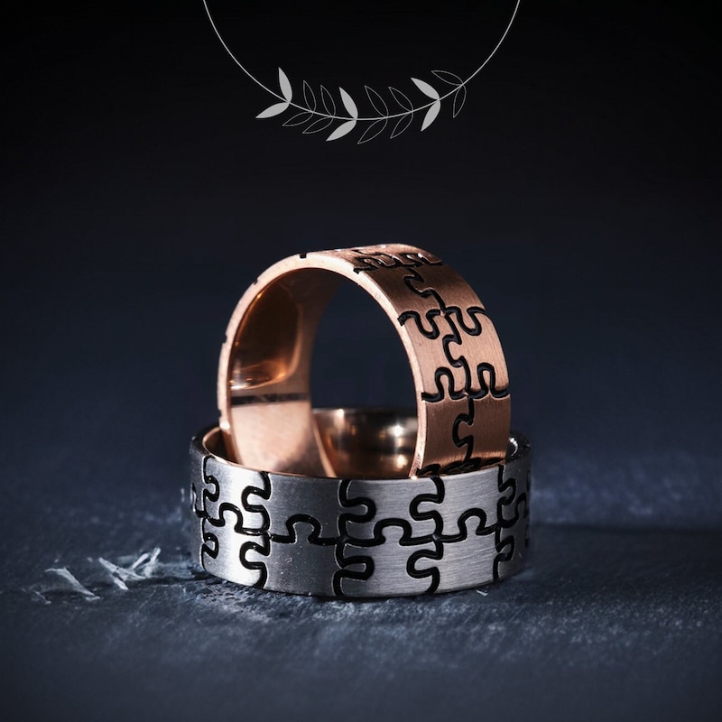 Sterling Puzzle Ring - Etsy