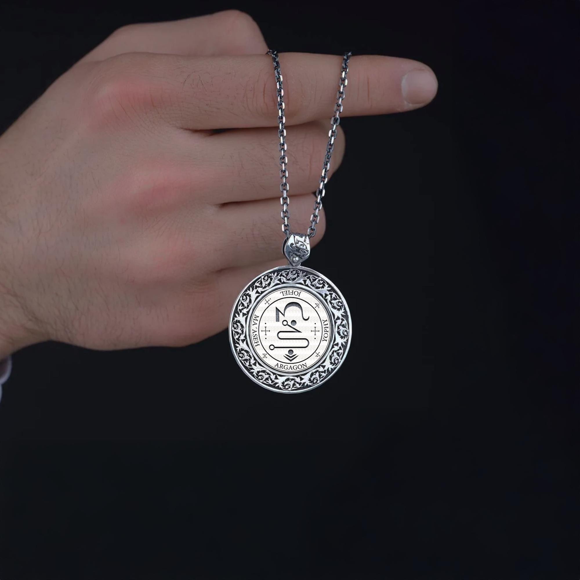 Archangel Jophiel Sigil Necklace - 925 Sterling Silver Pendant - Beauty ...