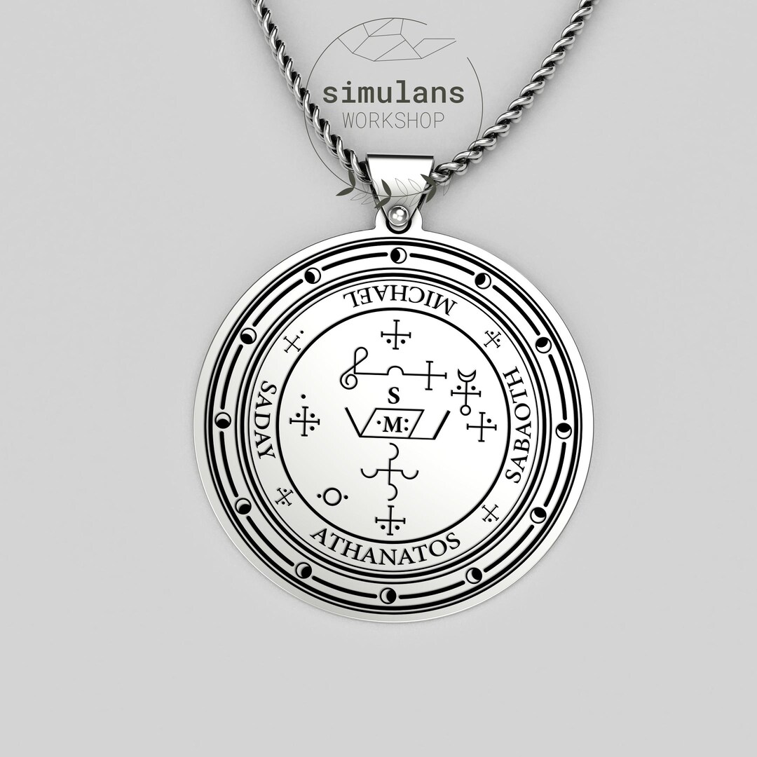 925 Sterling Silver Archangel Michael Sigil Necklace – Protection ...