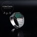 Geometric Silver Men's Ring, Unique Handmade Sterling Silver Ring ...