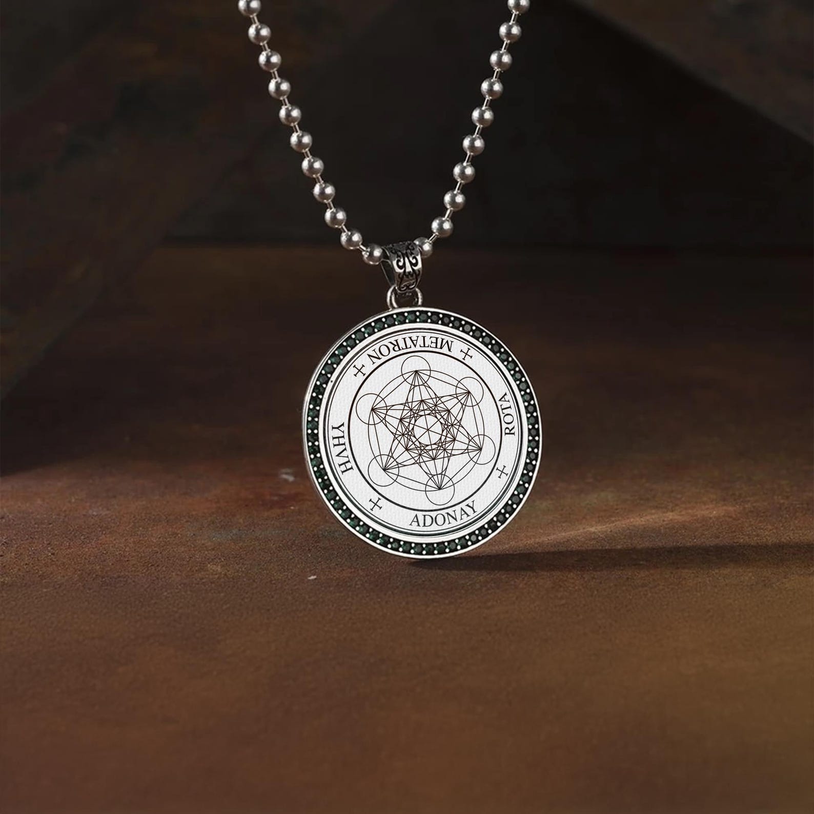925 Sterling Silver Archangel Metatron Sigil Necklace - the Enlightened ...
