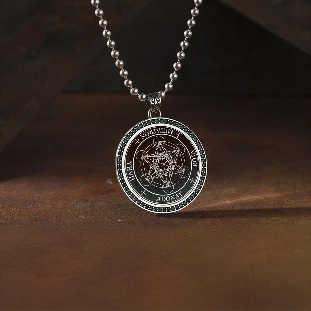 925 Sterling Silver Archangel Metatron Sigil Necklace - the Enlightened ...