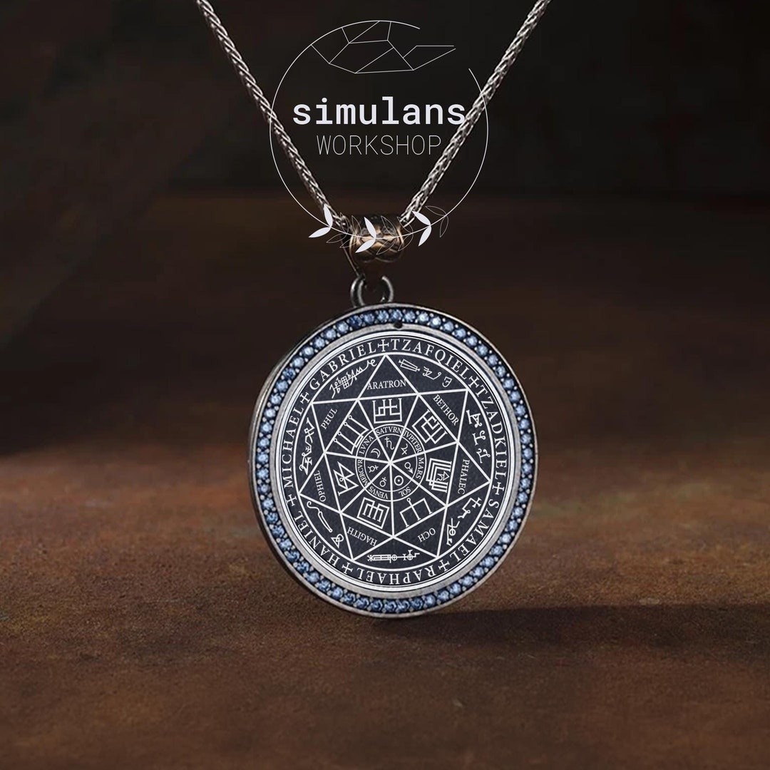 925 Sterling Silver Archangel Sigil Necklace - Choose Your Angel ...