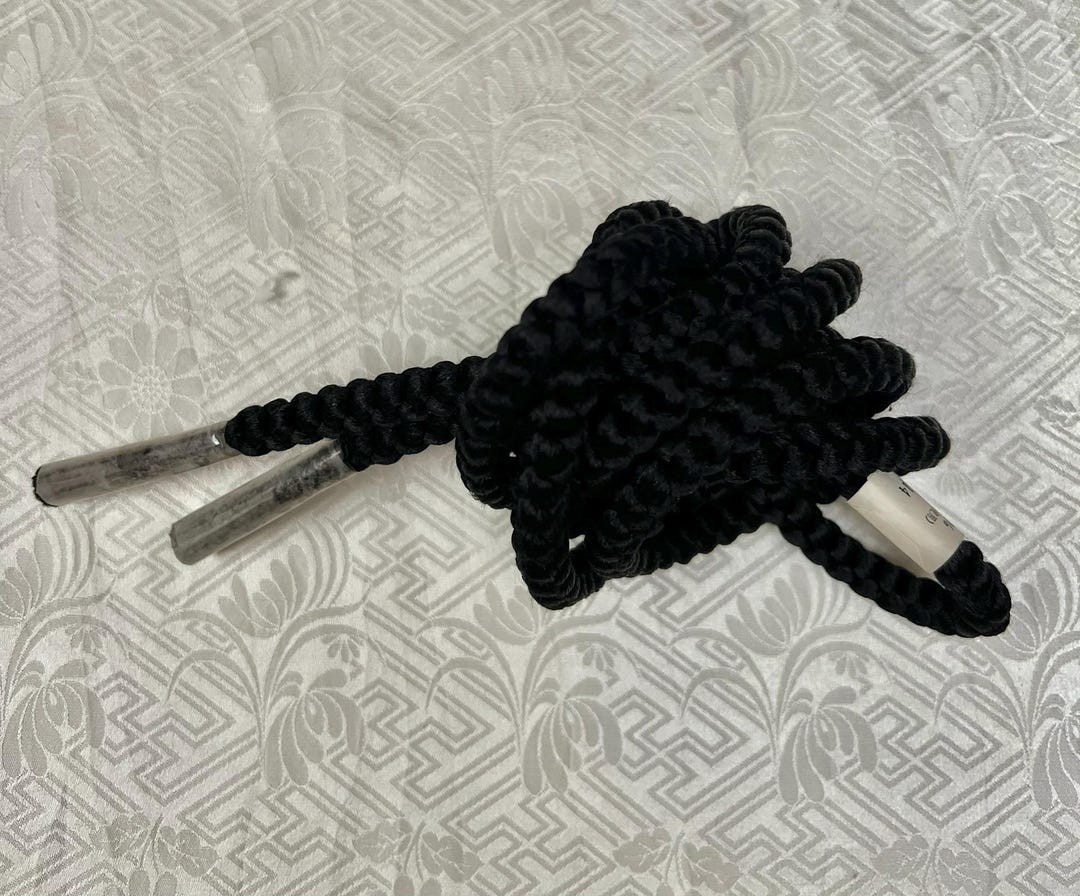 Black Marugumi Unused Obijime, Braided Kimono Cord, Vintage Kumihimo ...