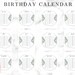 Printable Birthday Calendar | Annual Calendar | Pink Floral Calendar ...
