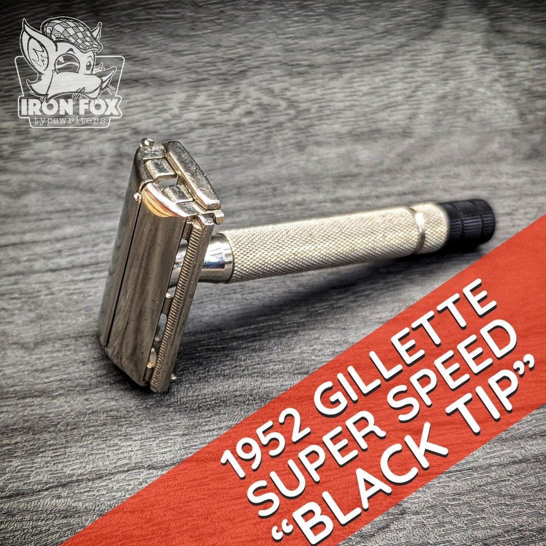 Vintage Working 1952 Gillette Black Tip Super Speed codex-3 - Etsy