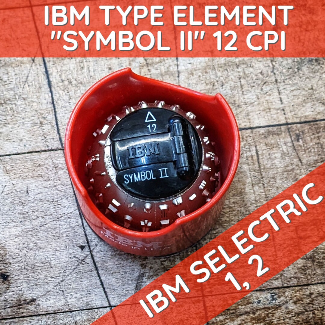 IBM Typeball: IBM Branded symbol Ii 12CPI - Etsy