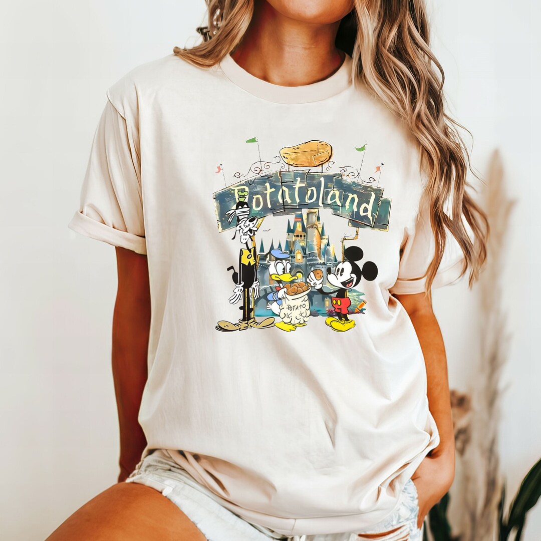 Potatoland Shirt, Mickey and Friends Disney Potatoland Shirt, Vintage ...