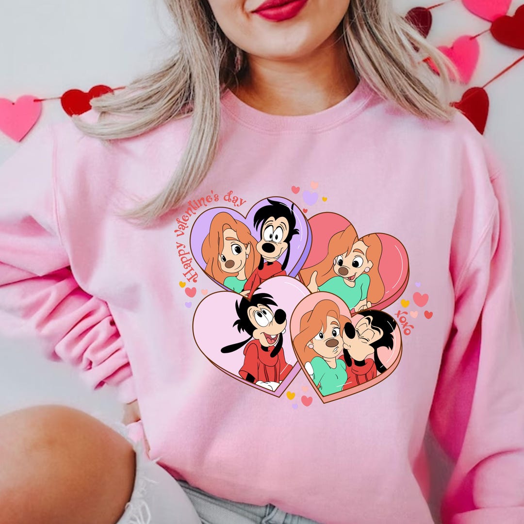 Disney Roxanne and Max Love Shirt, Disney Goofy Movie Valentine T-shirt ...
