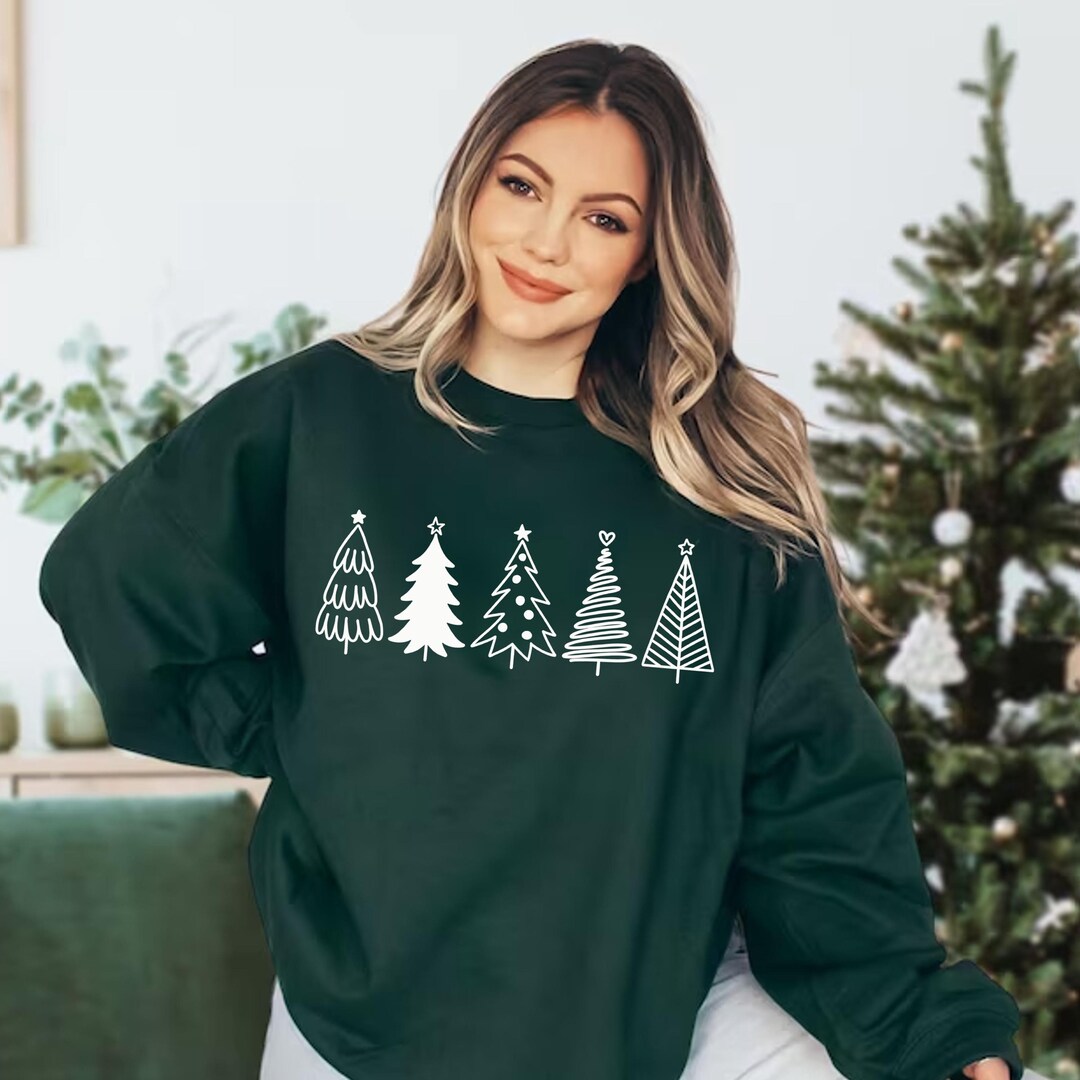Christmas Trees Shirt, Christmas Shirts, Christmas Season Sweatshirt ...