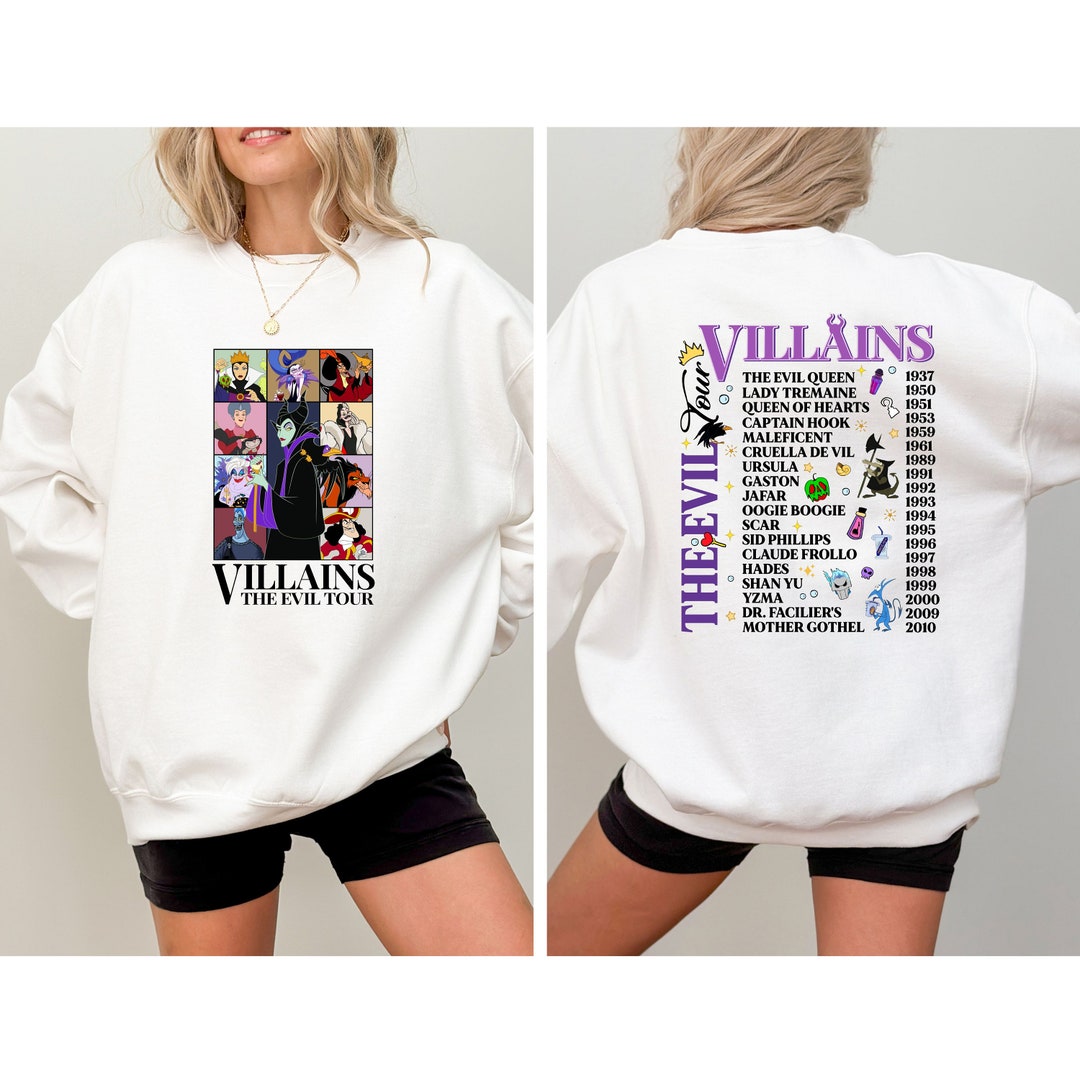 Villains Evil Tour Shirt, Evil Queen Tee, Evil Characters Tour Tee ...