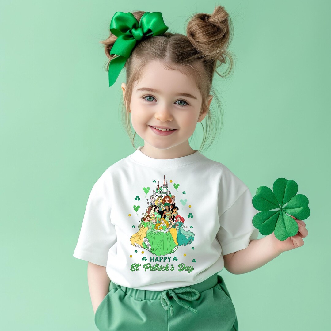 Disney Princess Happy St. Patricks Day Shirt, Princess St Patrick's Day ...
